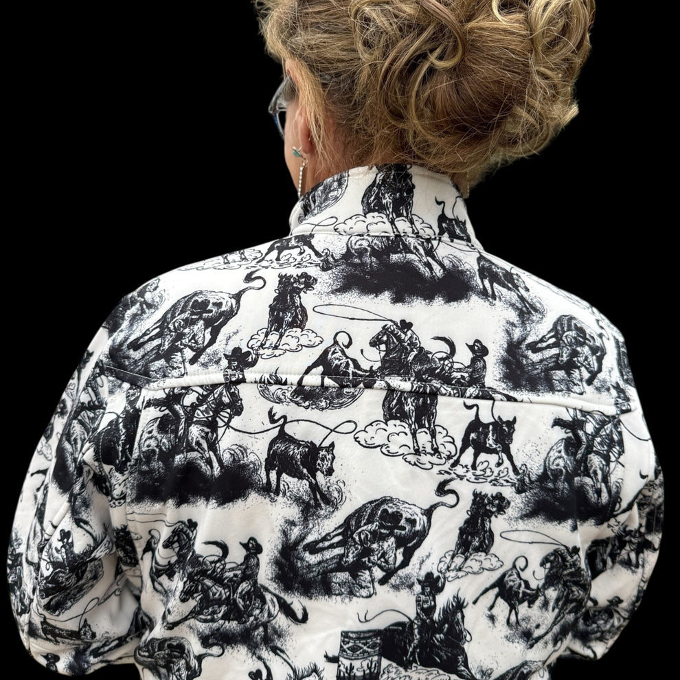 Life is a Rodeo Jacket | Western Rodeo Scene Zip-Up – Dirt Roads and ...